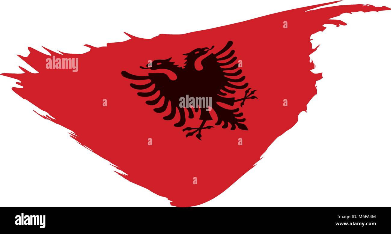 Albania flag, vector illustration Stock Vector Image & Art - Alamy