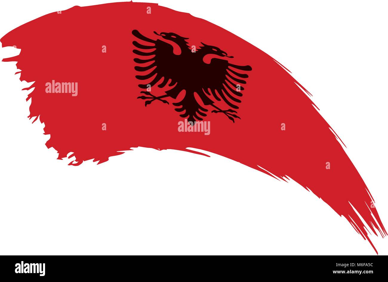 Albania flag, vector illustration Stock Vector Image & Art - Alamy