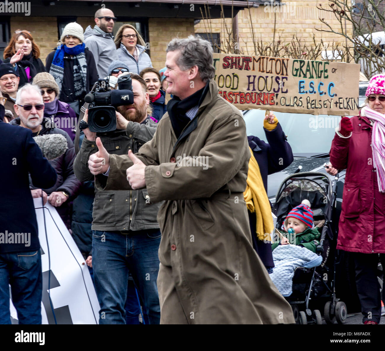 Eastbourne, East Sussex, UK. 3rd March 2018. Stephen Lloyd MP, Liberal ...