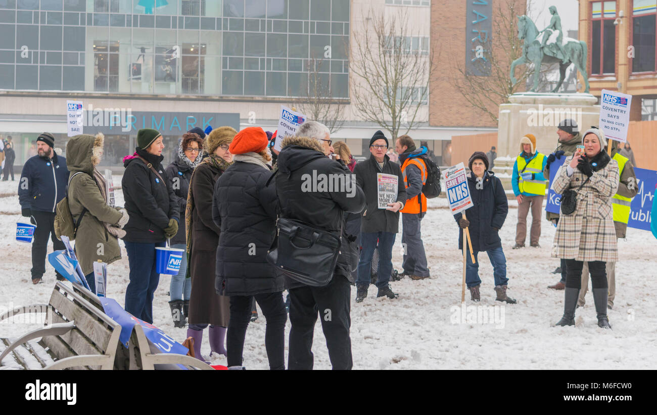 Coventry, UK. 3rd March 2018. Demonstrations and protests against ...
