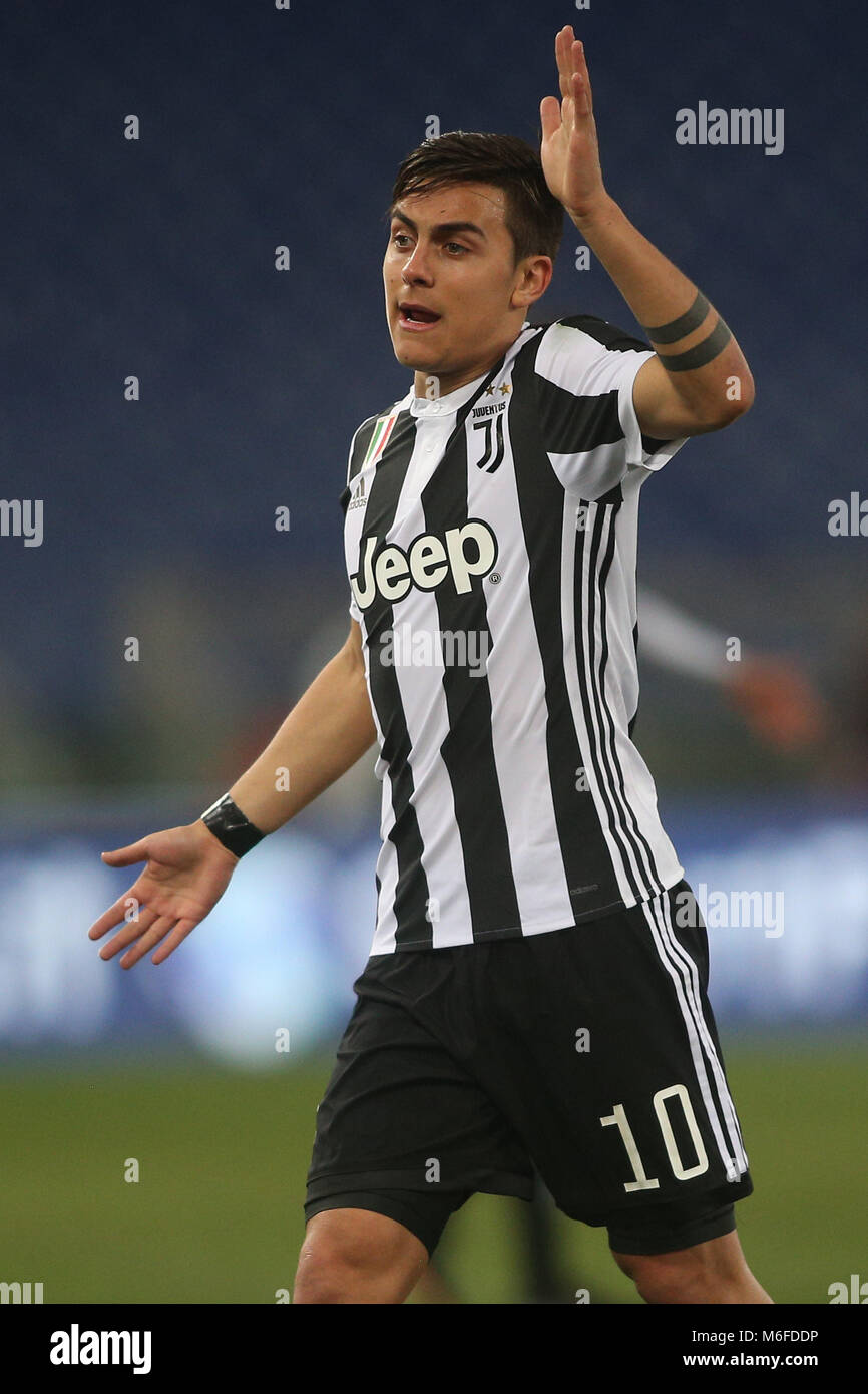 Rome, Italy. 3rd March 2018. Serie A. SS Lazio vs Fc Juventus. PAULO ...
