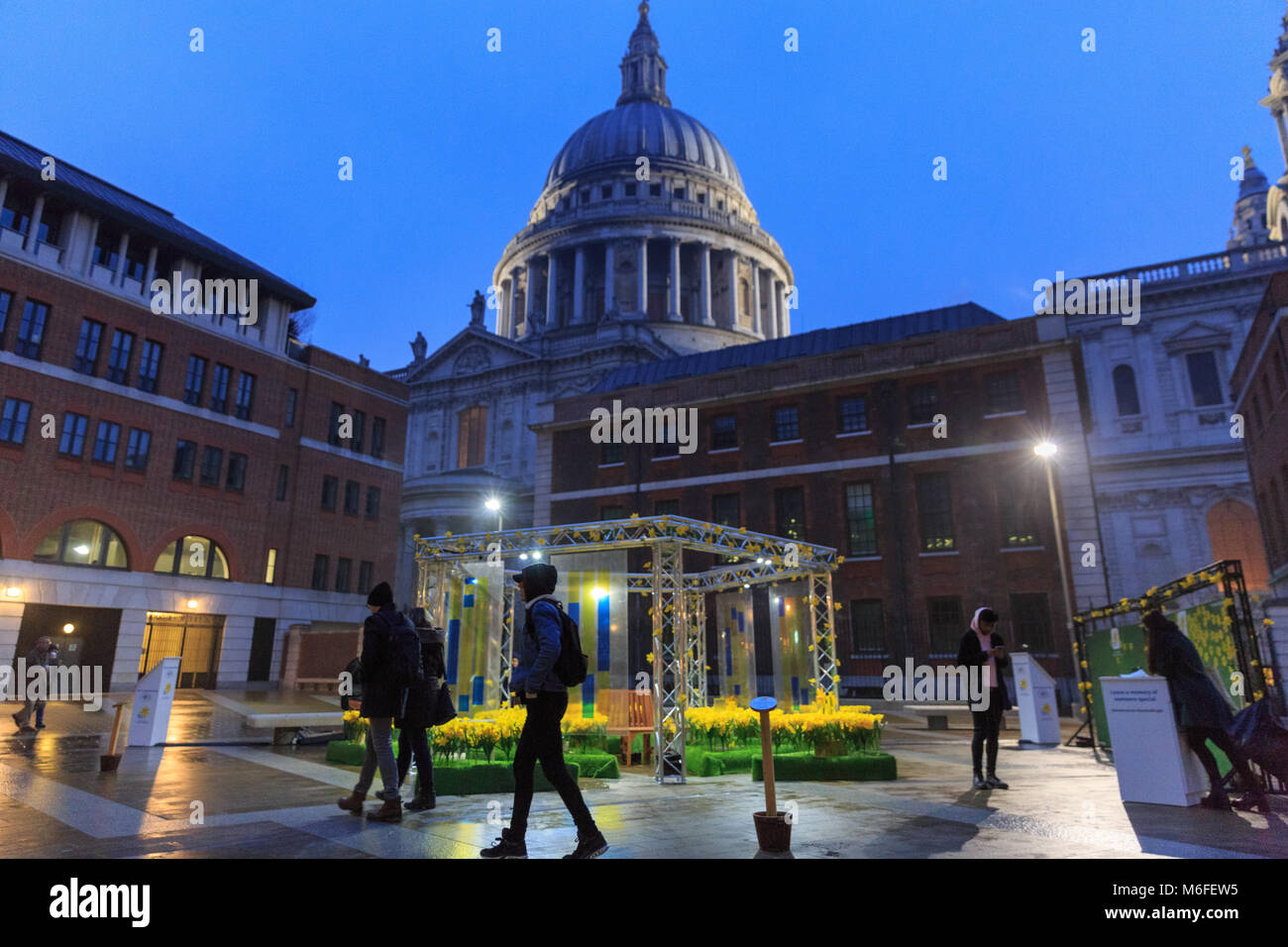 Paternoster Square, City of London, 3rd March 2018. The installation is ...