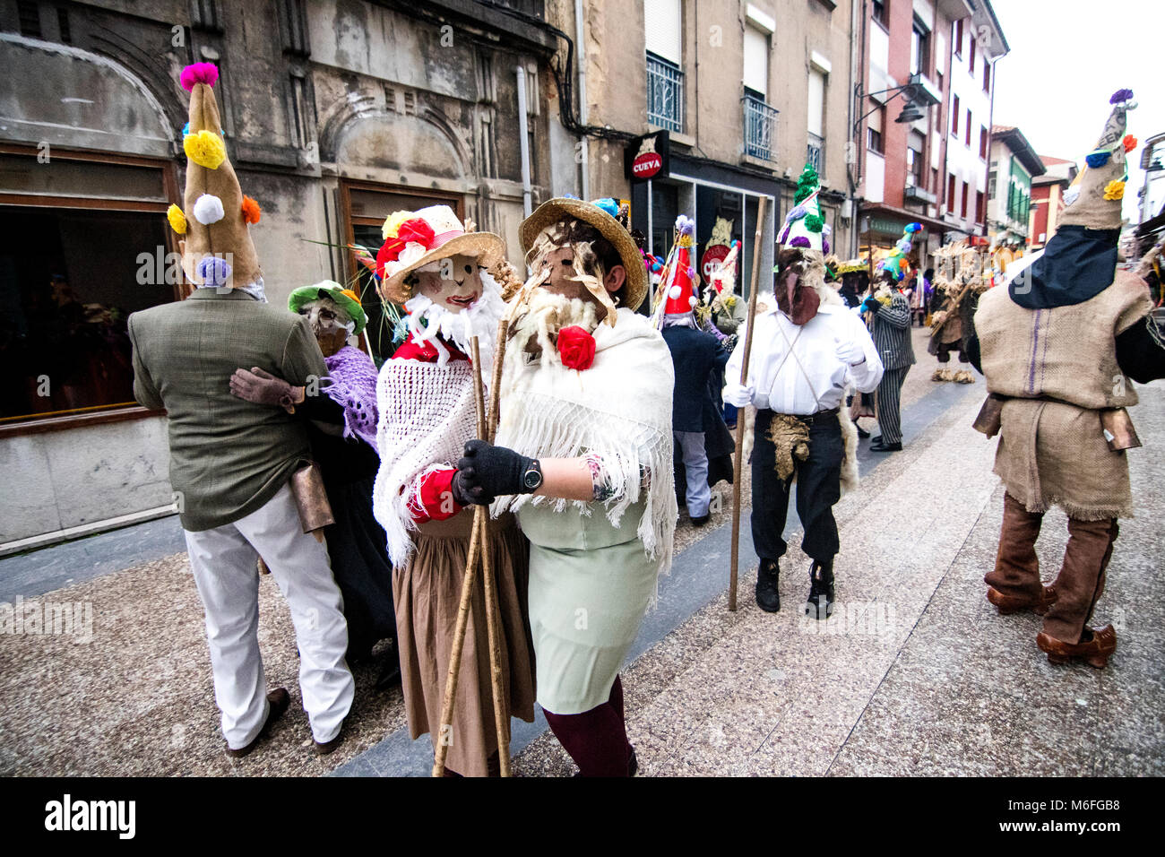 Siero, Spain. 3rd March, 2018. Mazcaritos de Rozaes, a Spanish ...