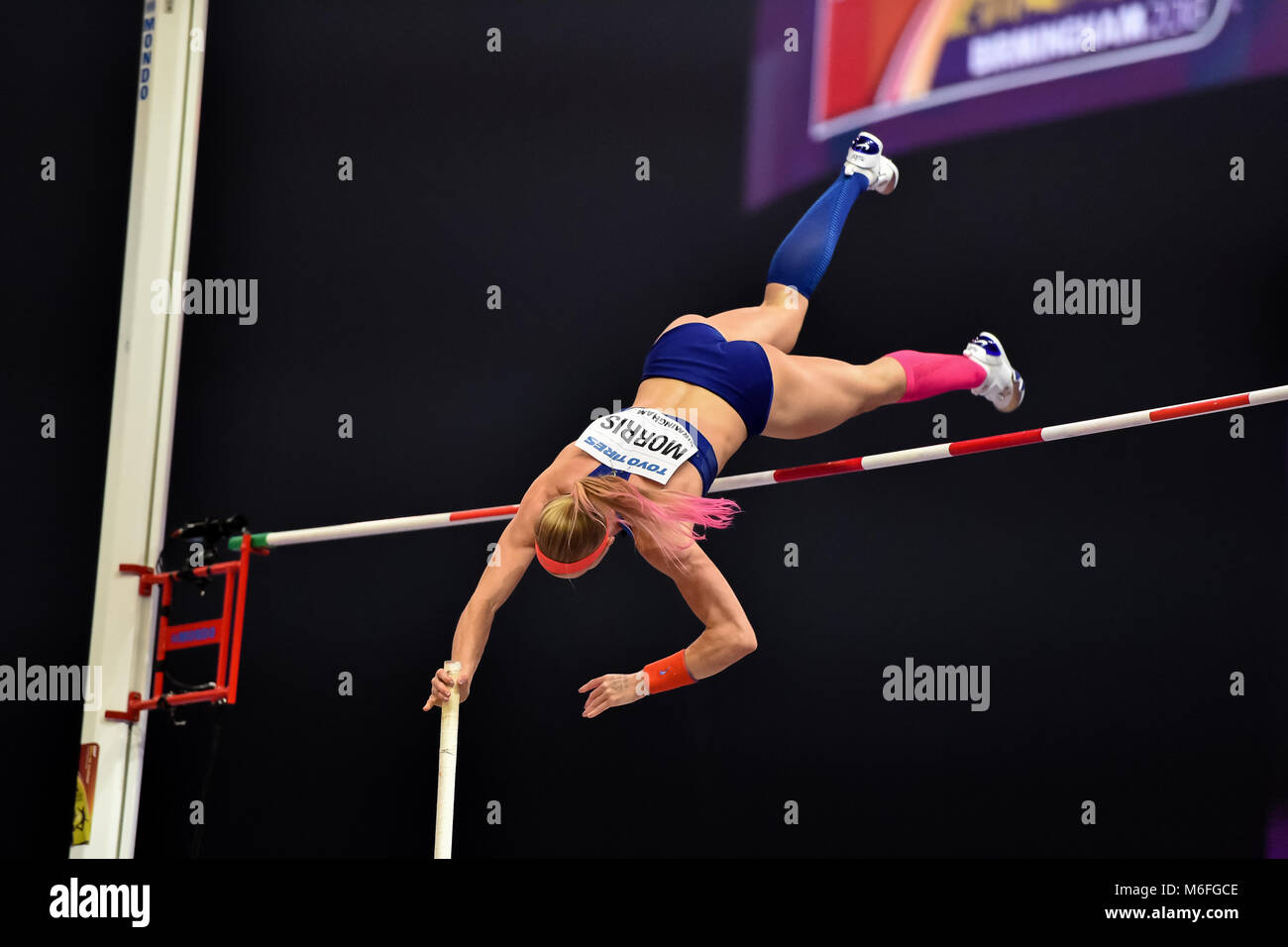 Sandi Morris (USA) won the goal medal in Women's Pole Vault Final ...
