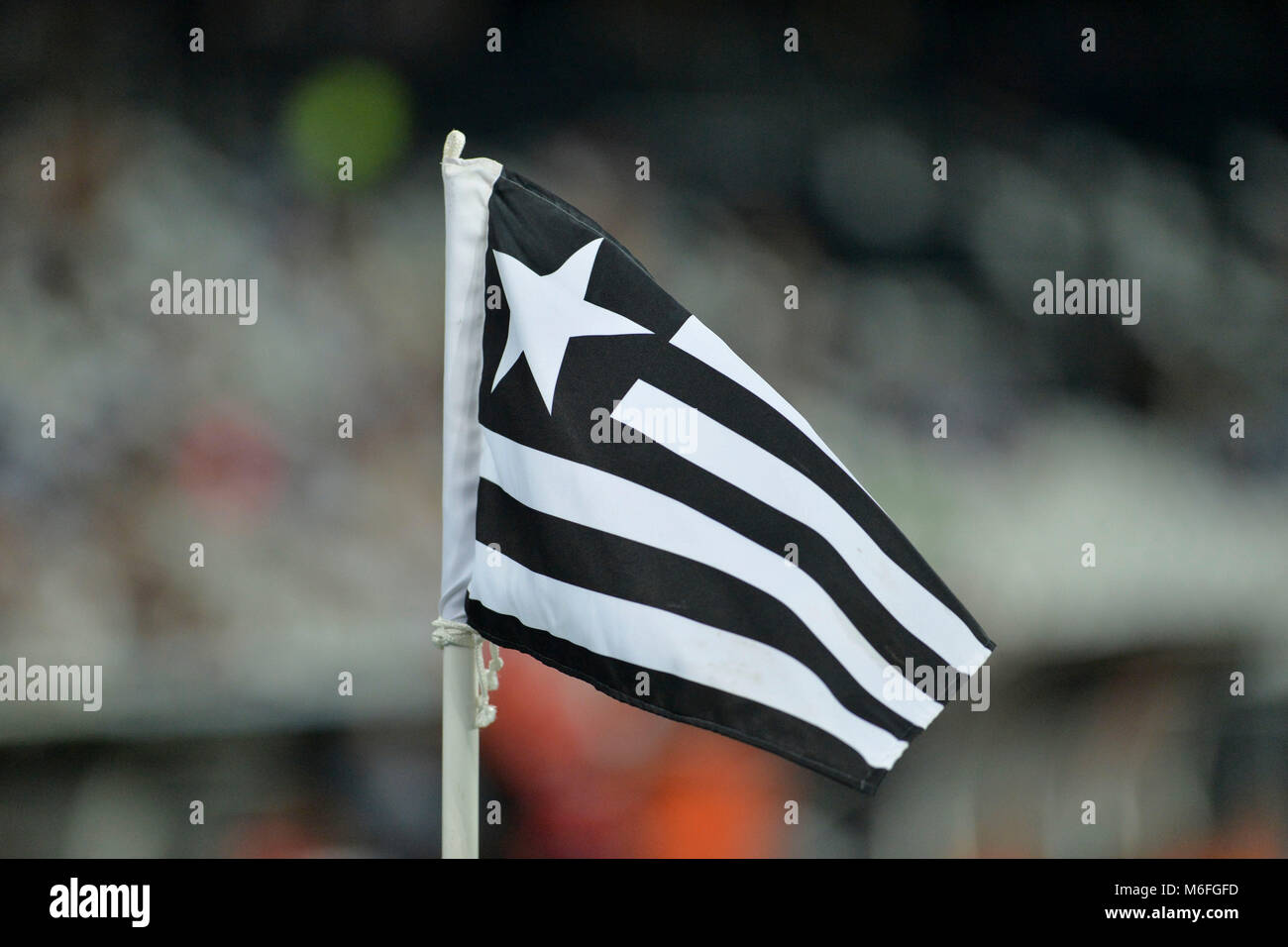 Rio De Janeiro, Brazil. 03rd Mar, 2018. Botafogo corner flag during ...