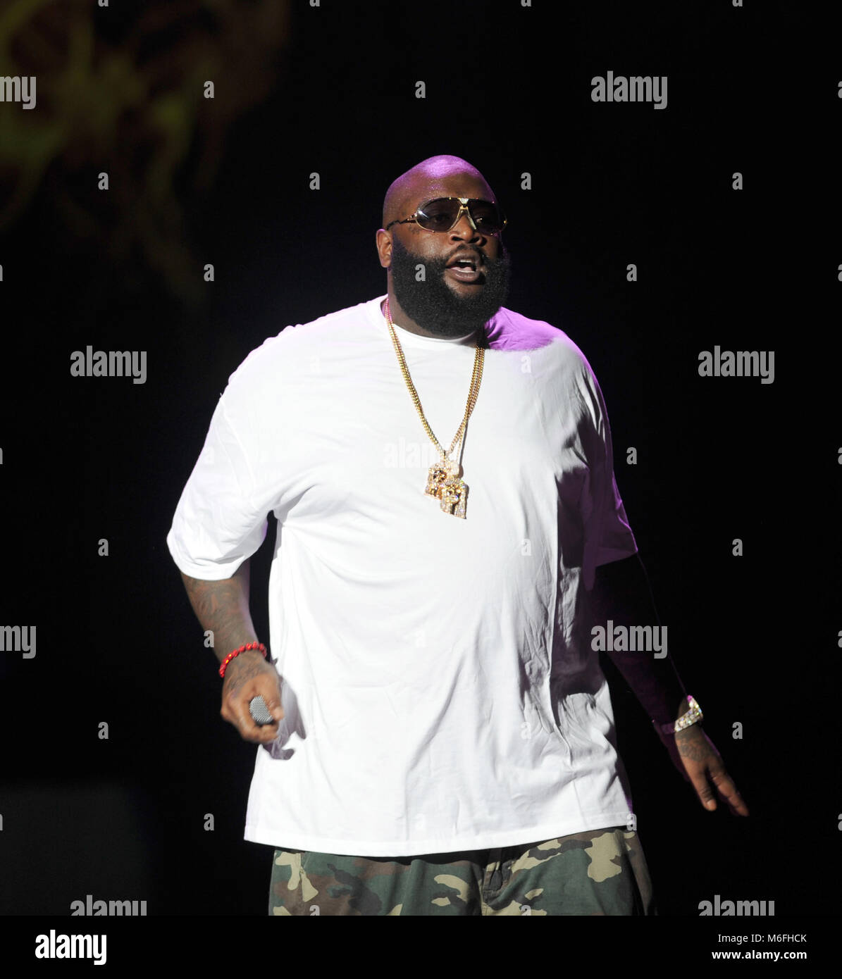 WEST PALM BEACH, FL - AUGUST 02: RapperRick Ross performs during the I ...