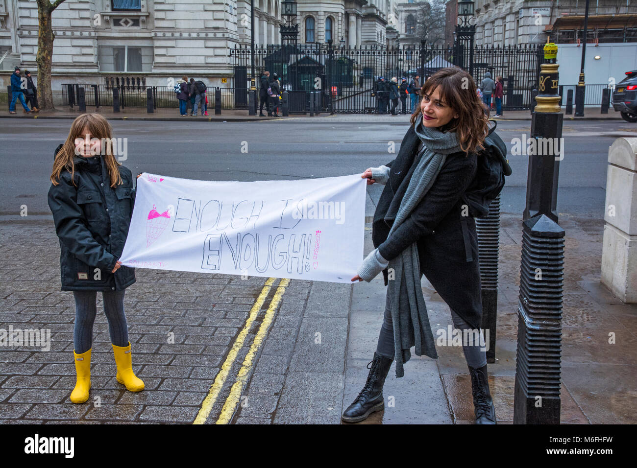 London, UK, 3rd March 2018. Protest and march calling for no more ...
