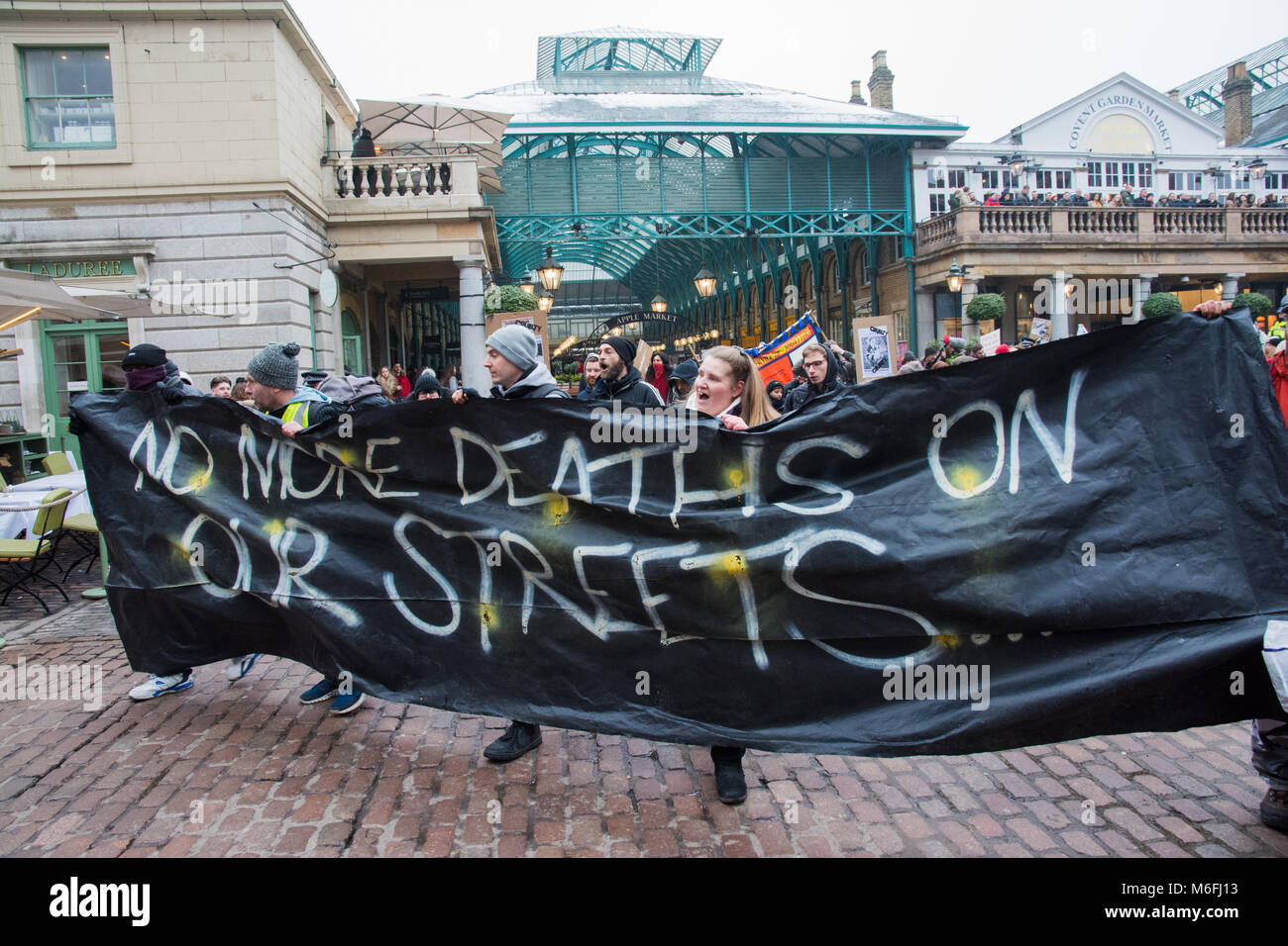 London, UK, 3rd March 2018. Protest and march calling for no more ...