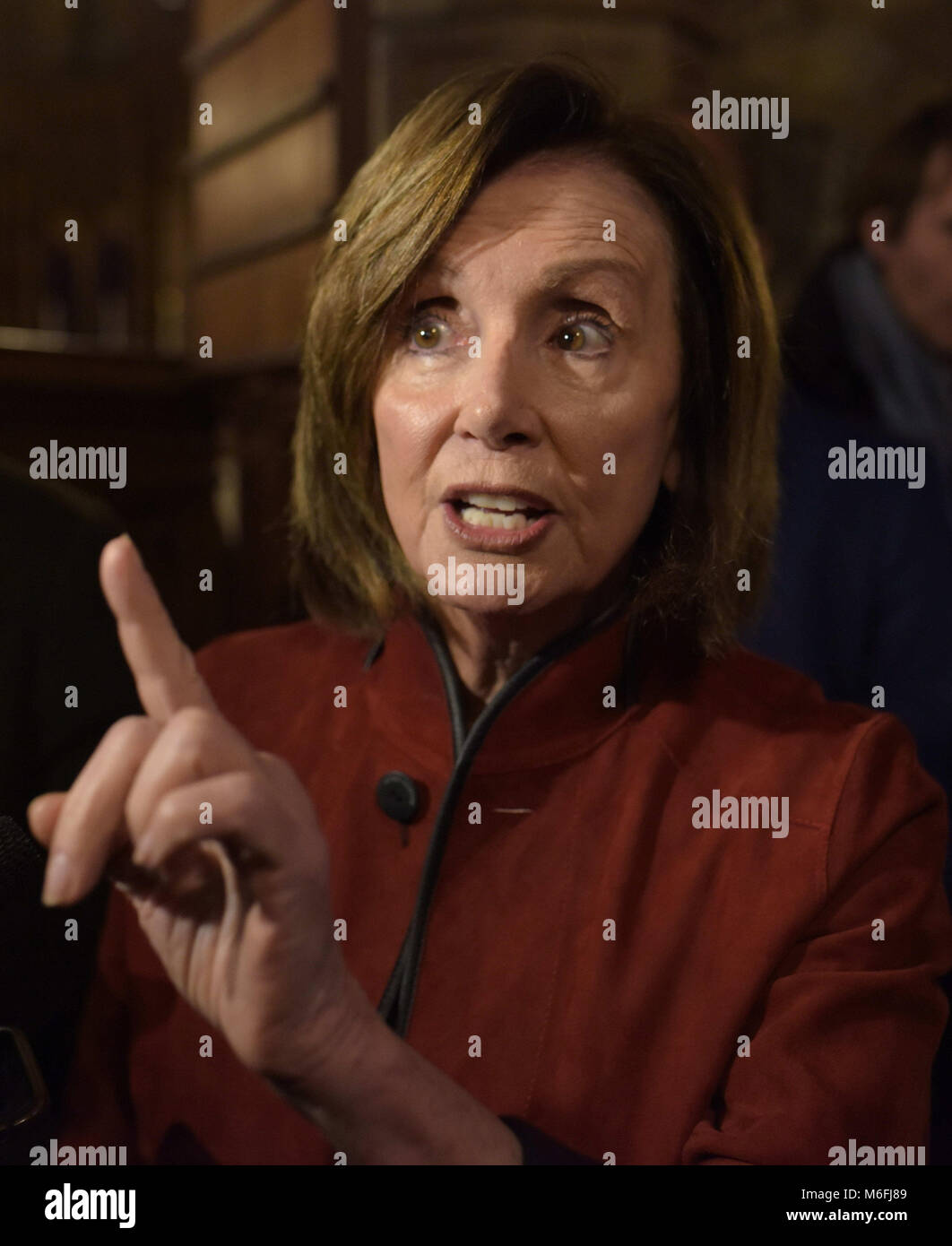 NEW YORK, NY - MARCH 03: Democratic Leader Nancy Pelosi along with Rep ...