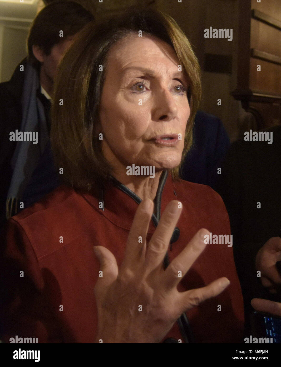 NEW YORK, NY - MARCH 03: Democratic Leader Nancy Pelosi along with Rep ...