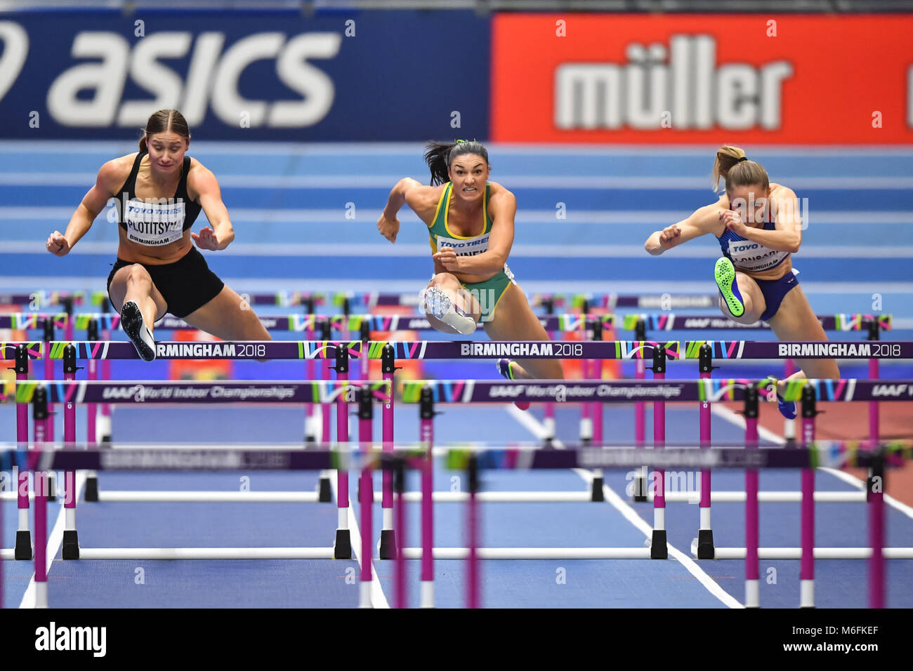 Ivana Loncarek (1, CRO), Michelle Janneke (2, AUS) and Hanna Plotitsyna ...