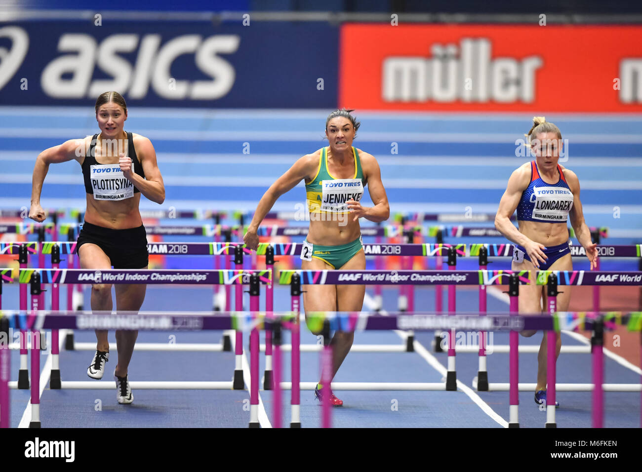 Ivana Loncarek (1, CRO), Michelle Janneke (2, AUS) and Hanna Plotitsyna ...