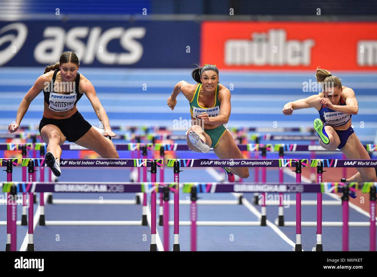 Ivana Loncarek (1, CRO), Michelle Janneke (2, AUS) and Hanna Plotitsyna ...