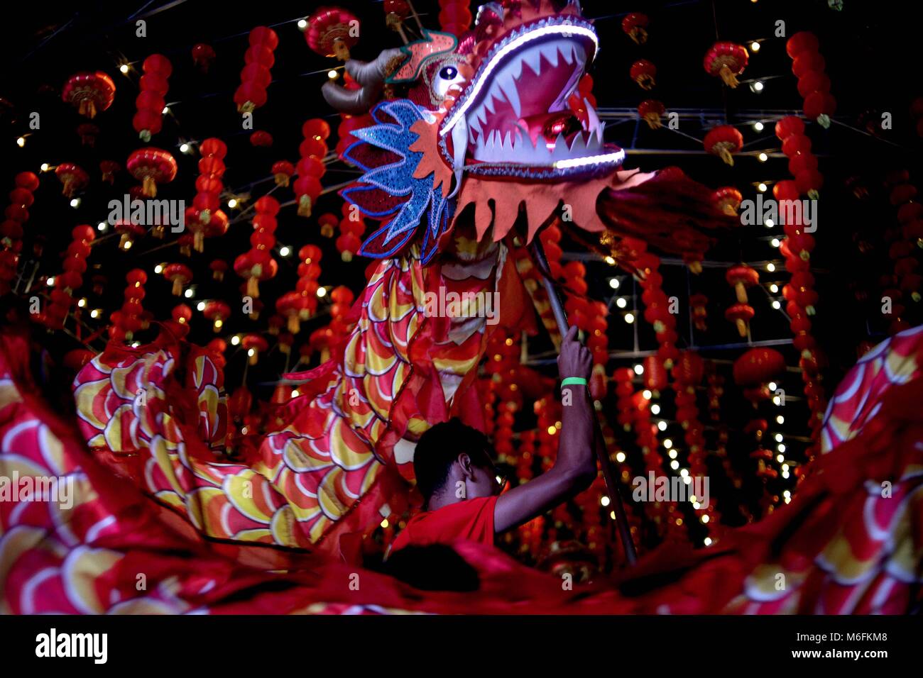 Sao Paulo, Brazil. 3rd Mar, 2018. Presentations of lion and dragon ...