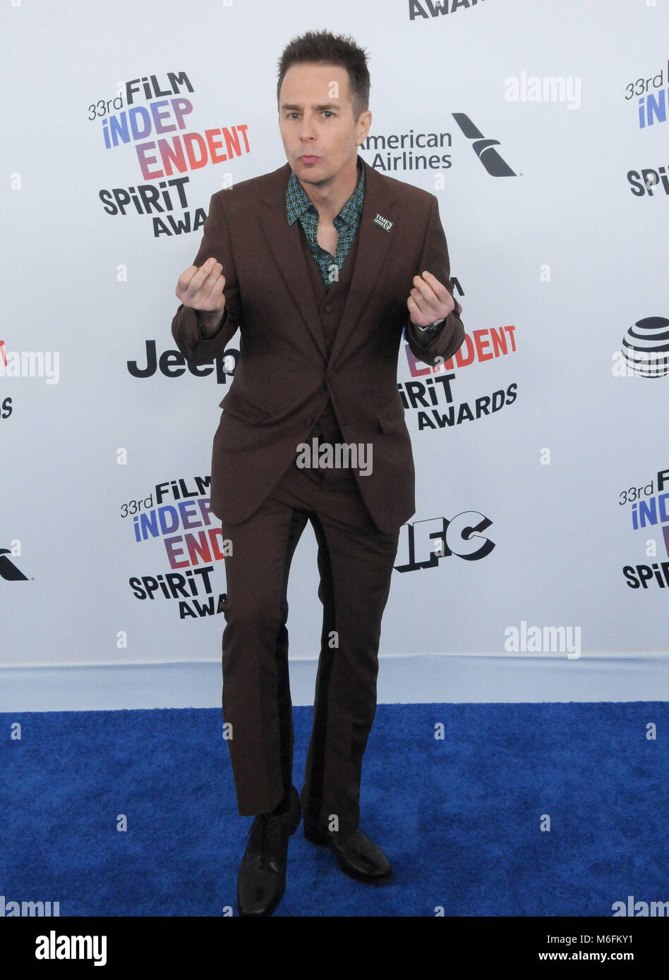 SANTA MONICA, CA - MARCH 03: Actor Sam Rockwell attends the 2018 Film ...