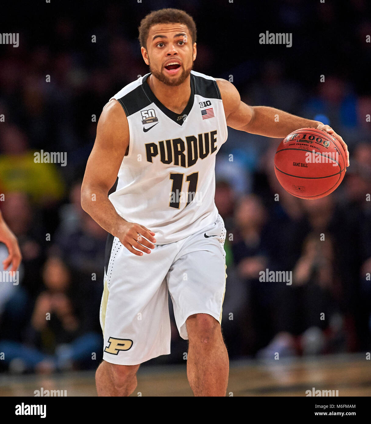 New York, New York, USA. 3rd Mar, 2018. Purdue Boilermakers guard P.J ...