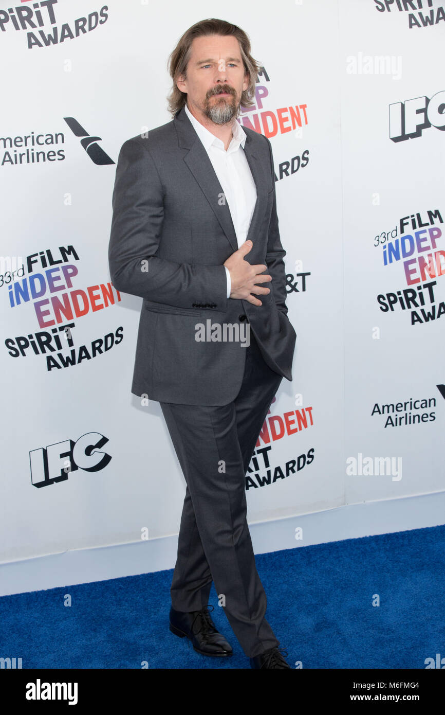 Santa Monica, USA. 03rd Mar, 2018. Ethan Hawke attends the Independent ...