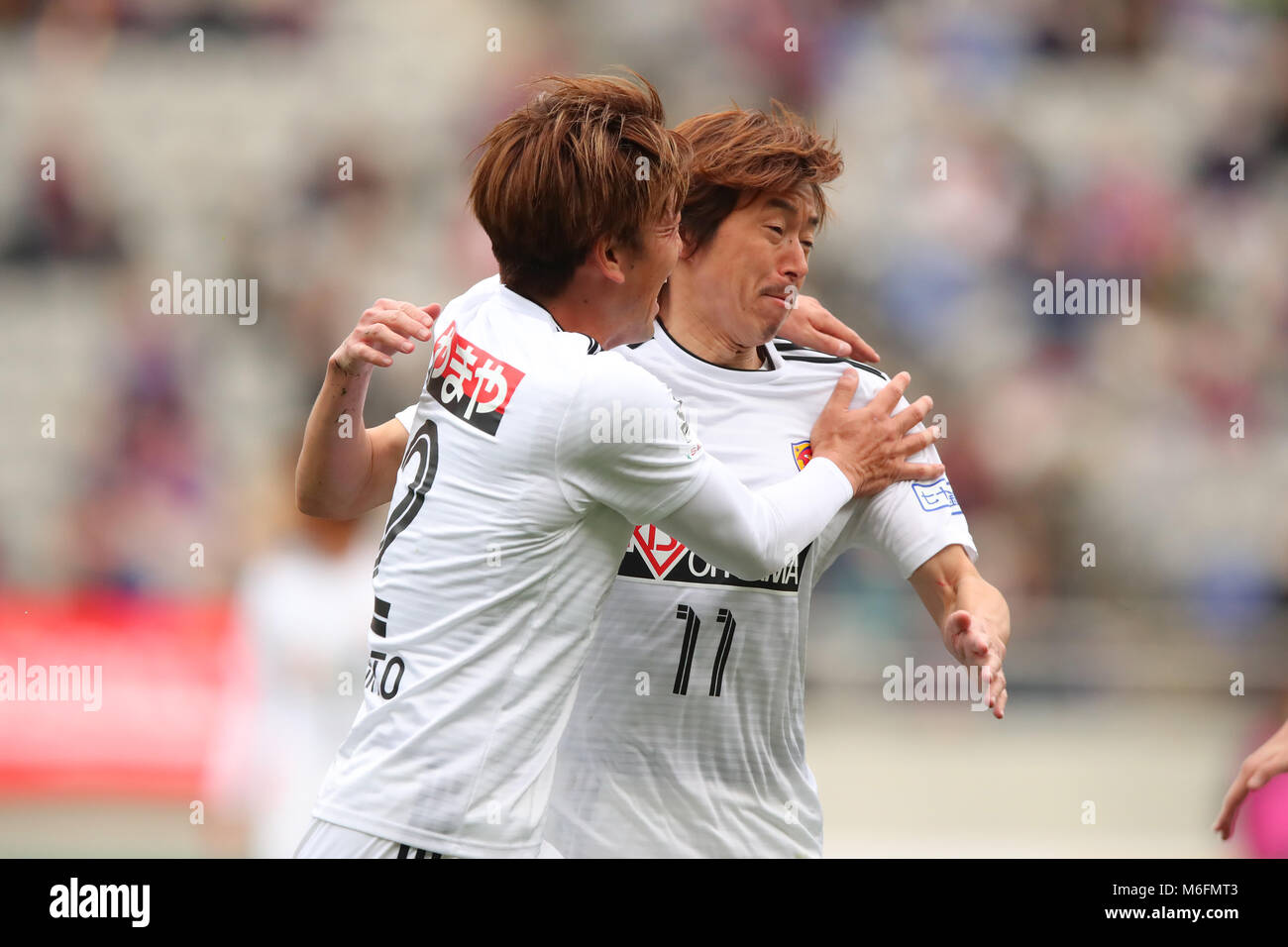 Ajinomoto Stadium, Tokyo, Japan. 3rd Mar, 2018. Vegalta Sendai team ...