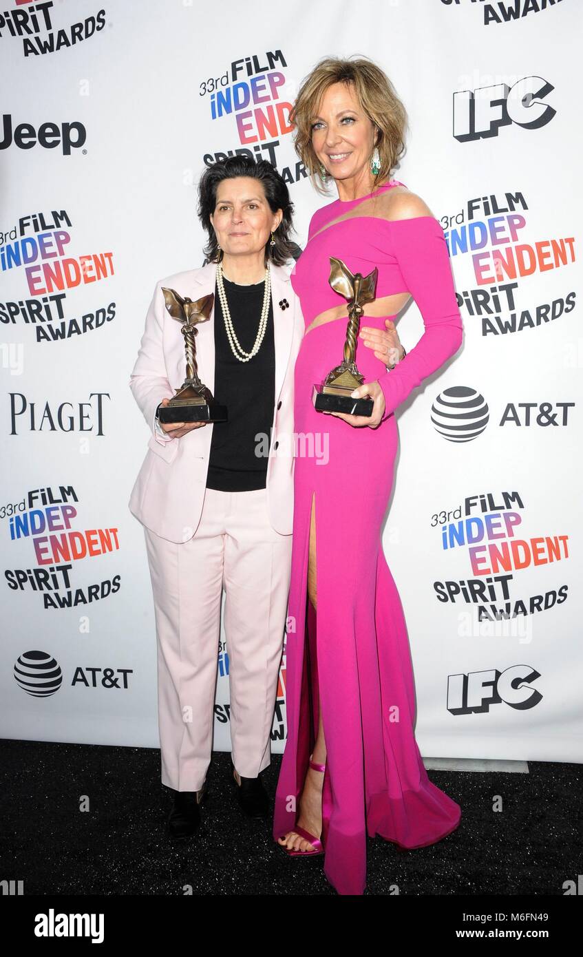 Santa Monica, CA. 3rd Mar, 2018. Tatiana S. Riegel, Allison Janney in ...