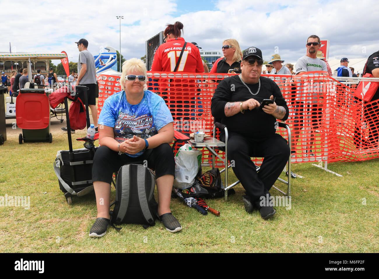 Adelaide Australia 4th March 2018.Spectators enjoying the atmosphere ...