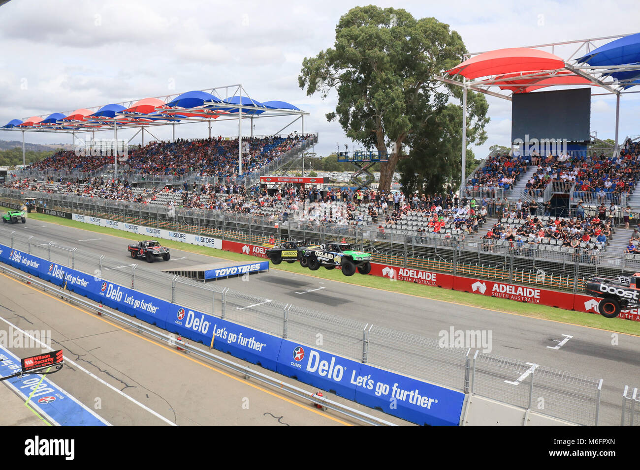 Adelaide Australia. 4th March 2018. 650 Horsepower Stadium Super tracks ...