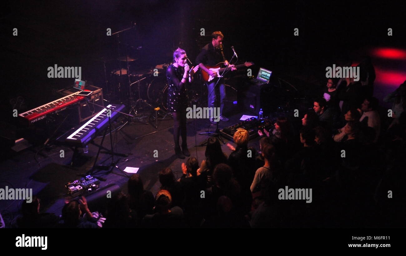 French singer Roxanne Performs on Stage, Villeurbanne, France Stock ...