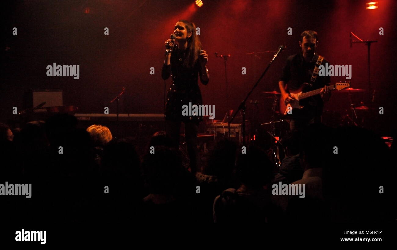 French singer Roxanne Performs on Stage, Villeurbanne, France Stock ...