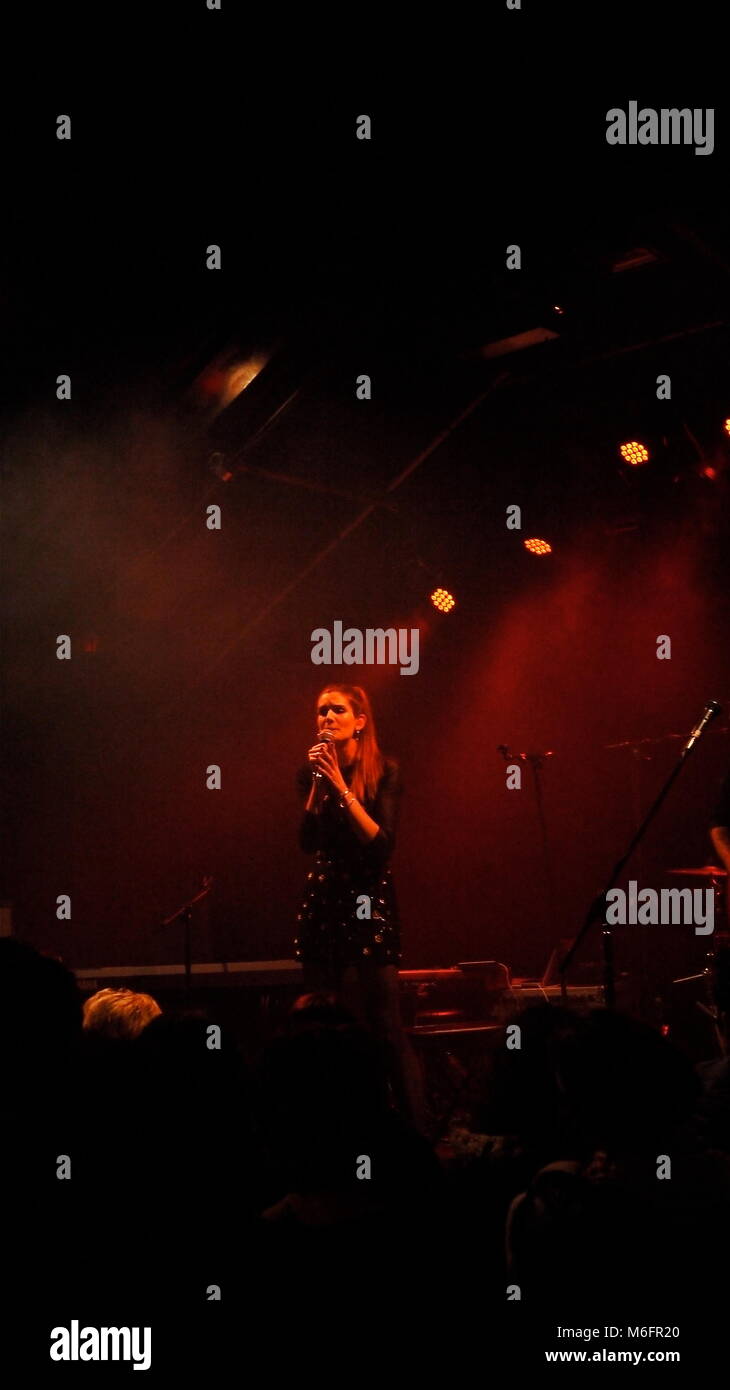 French singer Roxanne Performs on Stage, Villeurbanne, France Stock ...
