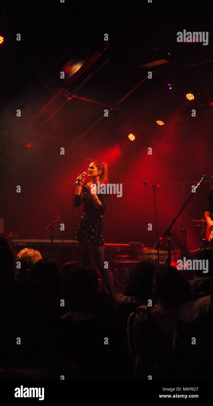 French singer Roxanne Performs on Stage, Villeurbanne, France Stock ...