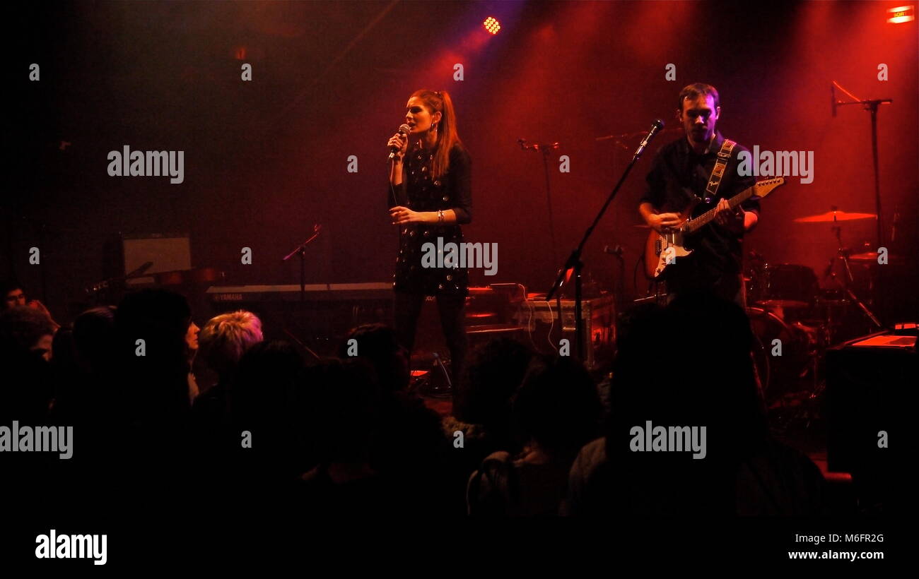 French singer Roxanne Performs on Stage, Villeurbanne, France Stock ...