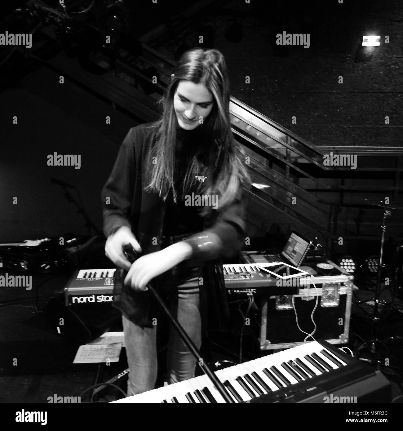 French singer Roxanne Performs on Stage, Villeurbanne, France Stock ...