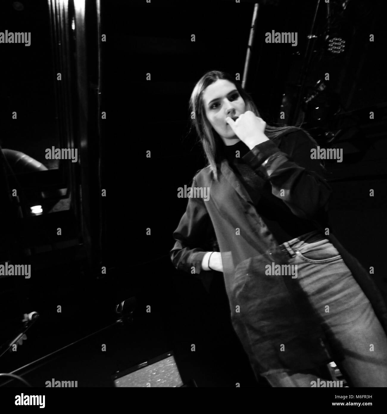 French singer Roxanne Performs on Stage, Villeurbanne, France Stock ...