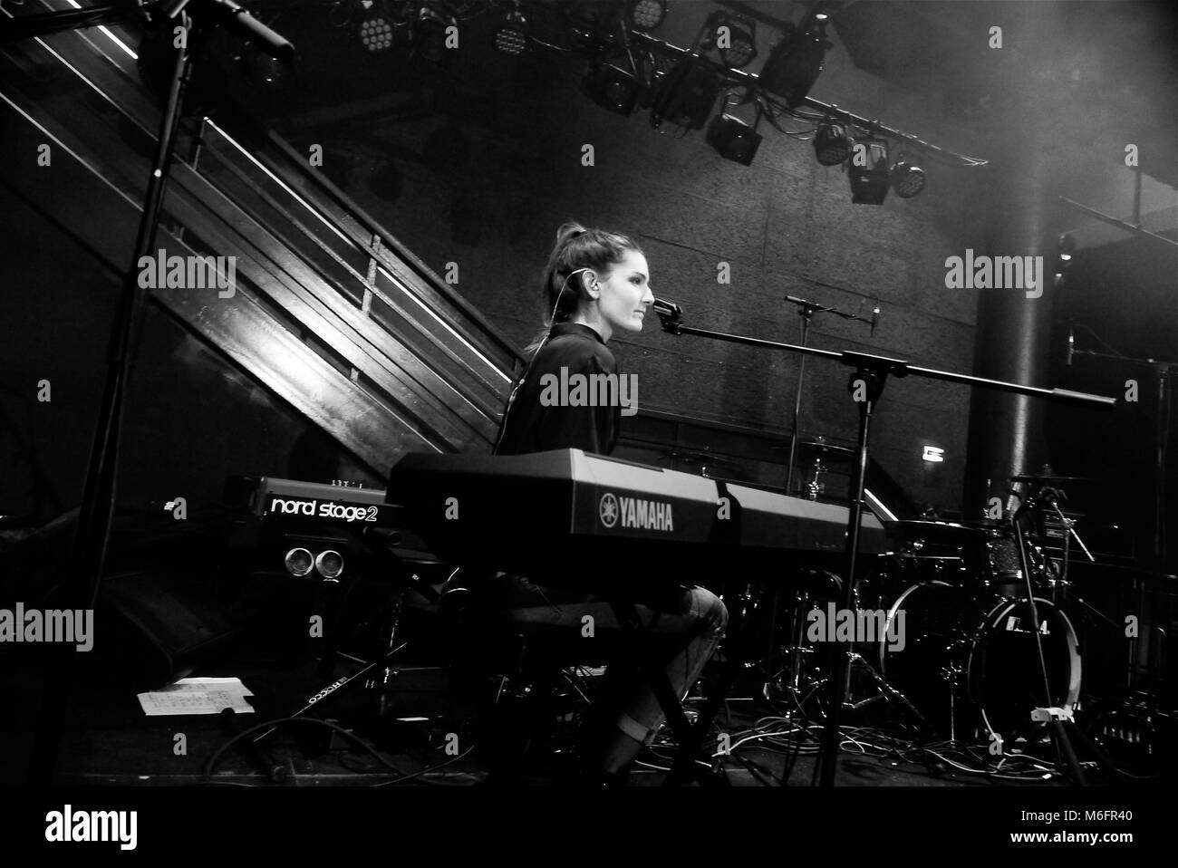French singer Roxanne Performs on Stage, Villeurbanne, France Stock ...