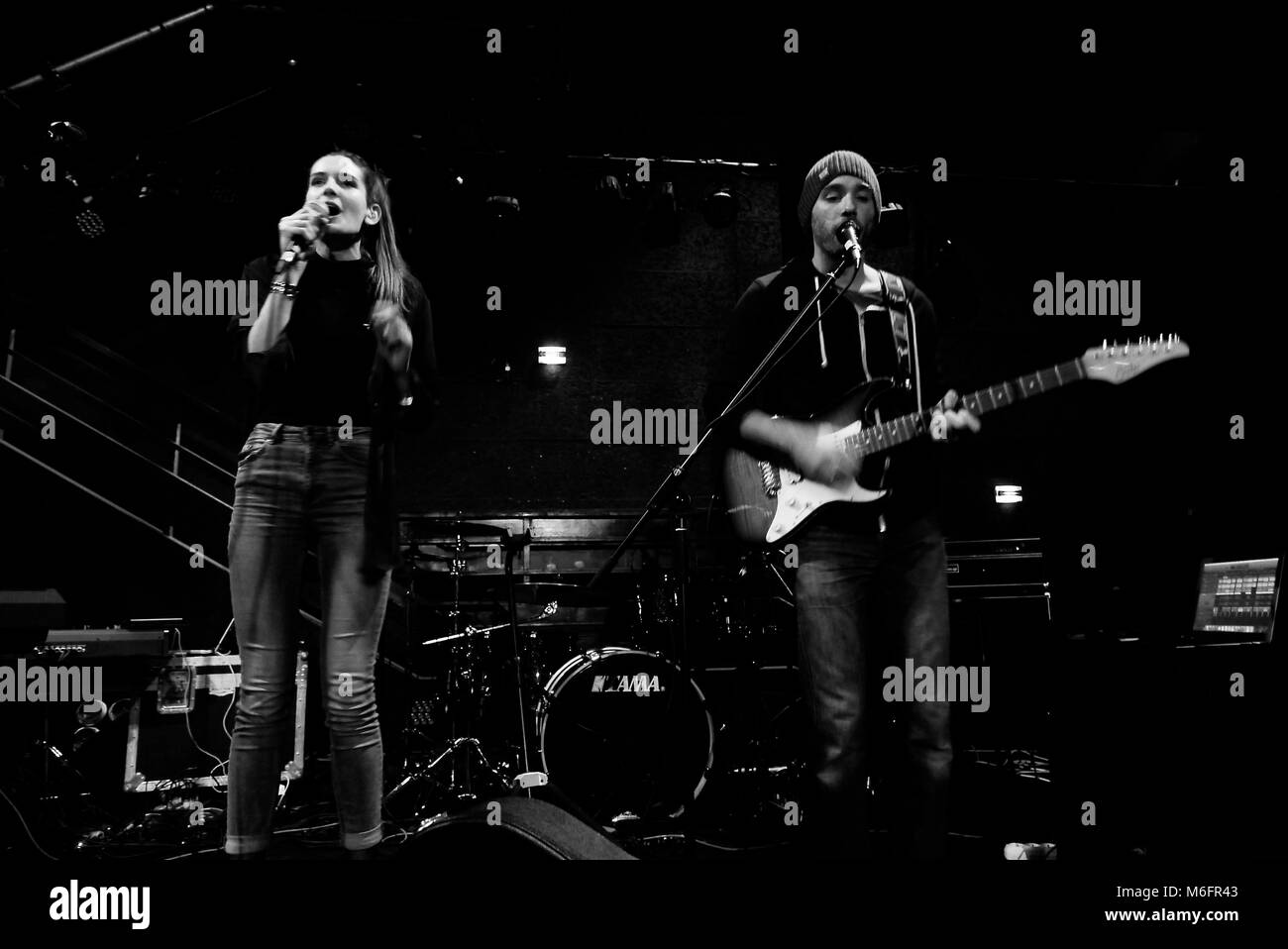 French singer Roxanne Performs on Stage, Villeurbanne, France Stock ...