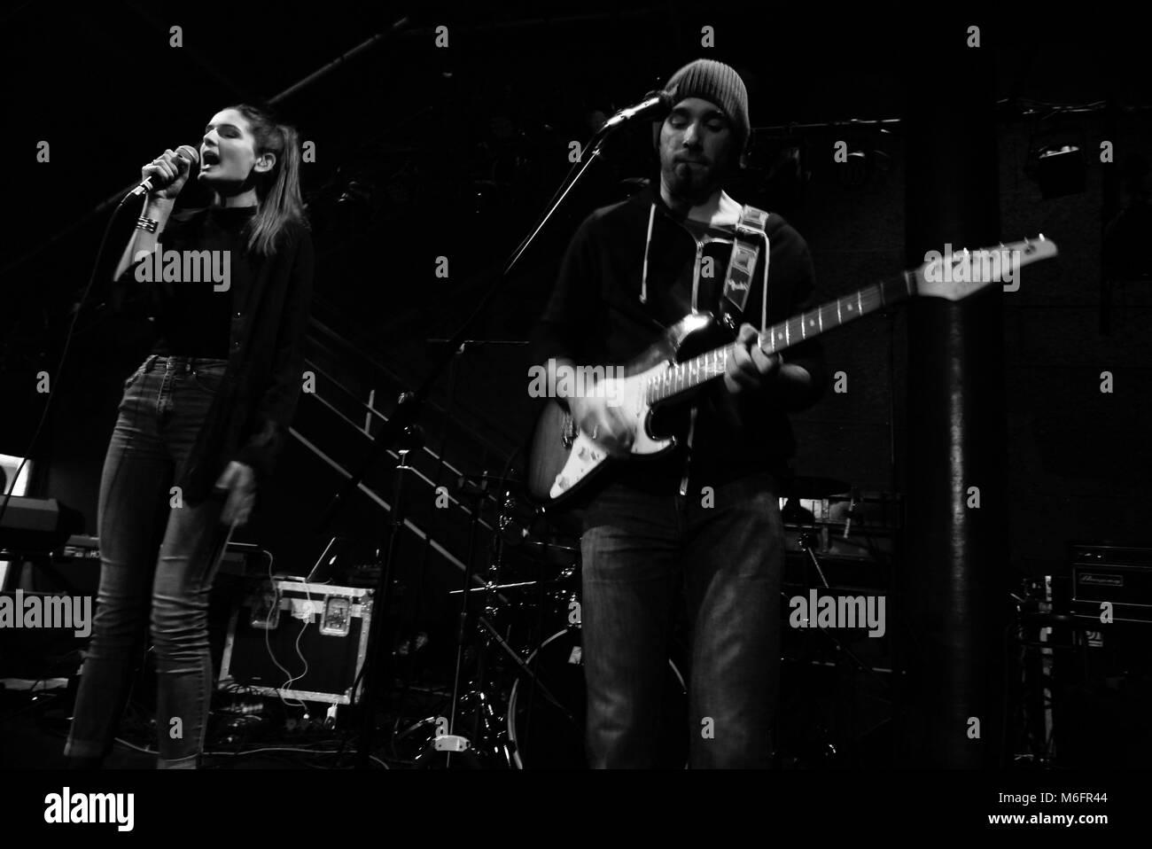 French singer Roxanne Performs on Stage, Villeurbanne, France Stock ...