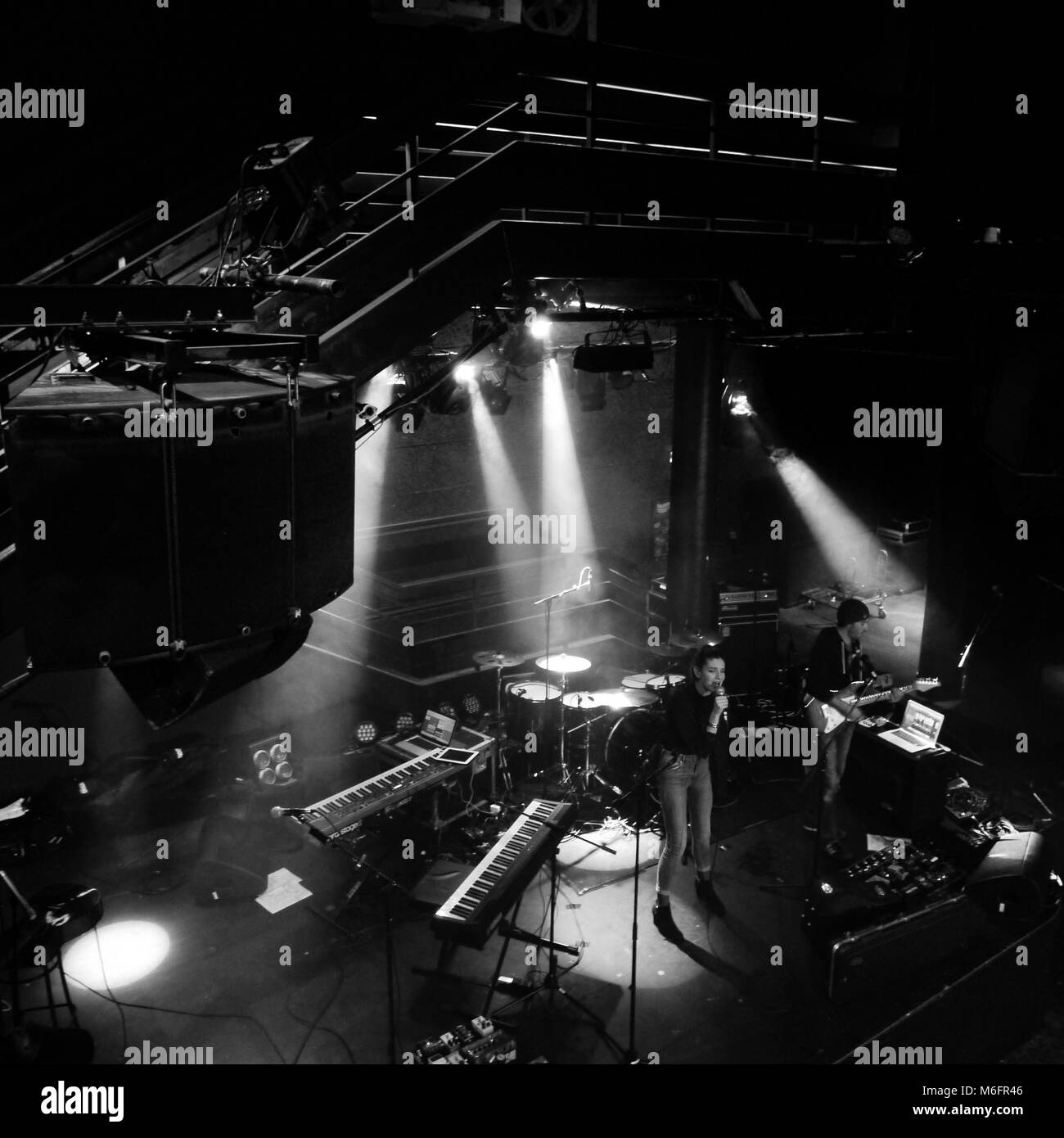 French singer Roxanne Performs on Stage, Villeurbanne, France Stock ...