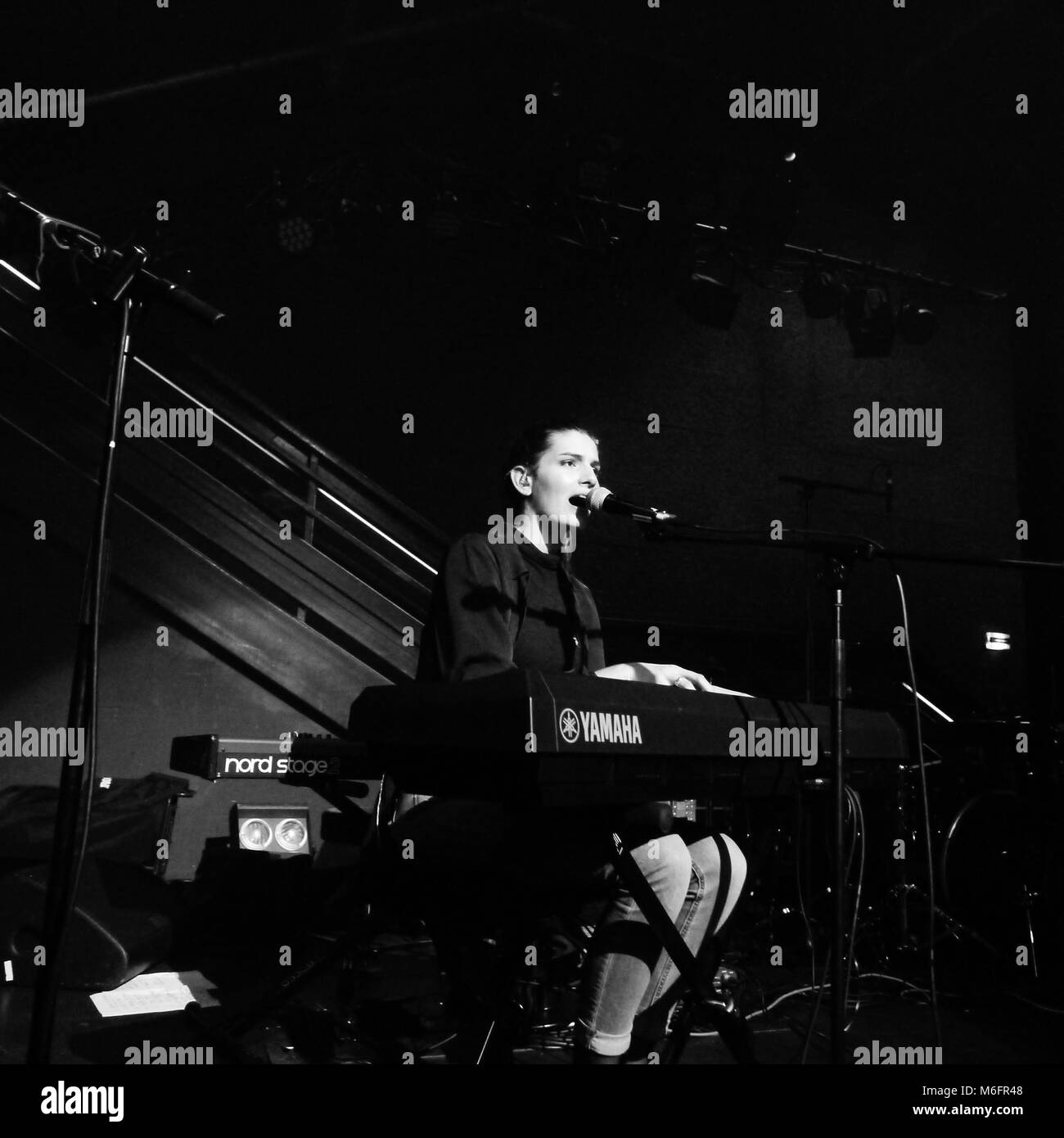 French singer Roxanne Performs on Stage, Villeurbanne, France Stock ...