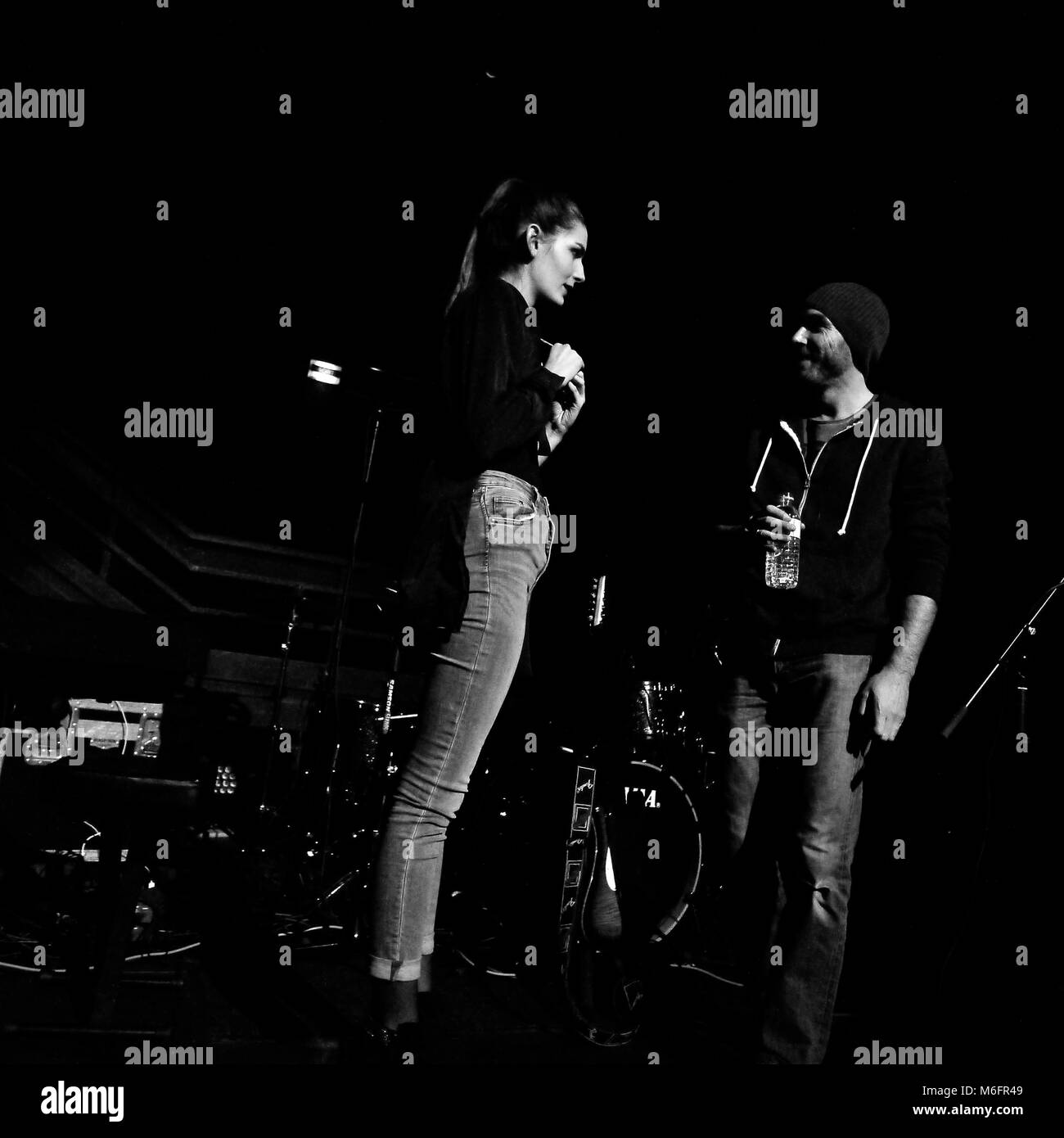 French singer Roxanne Performs on Stage, Villeurbanne, France Stock ...