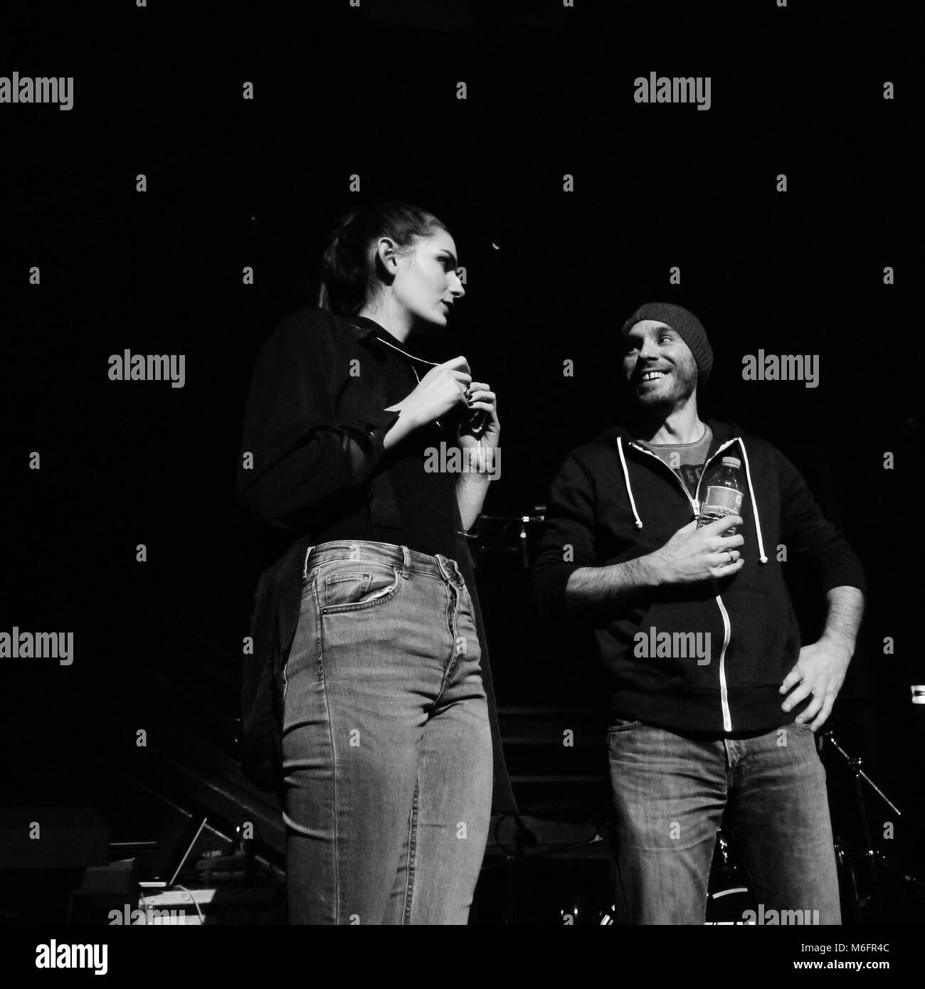 French singer Roxanne Performs on Stage, Villeurbanne, France Stock ...