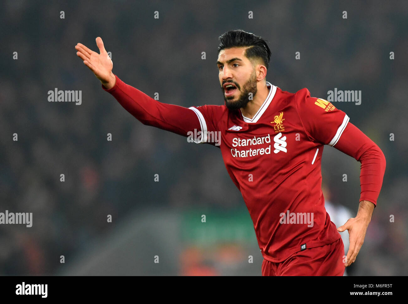Liverpool's Emre Can during the Premier League match at Anfield ...