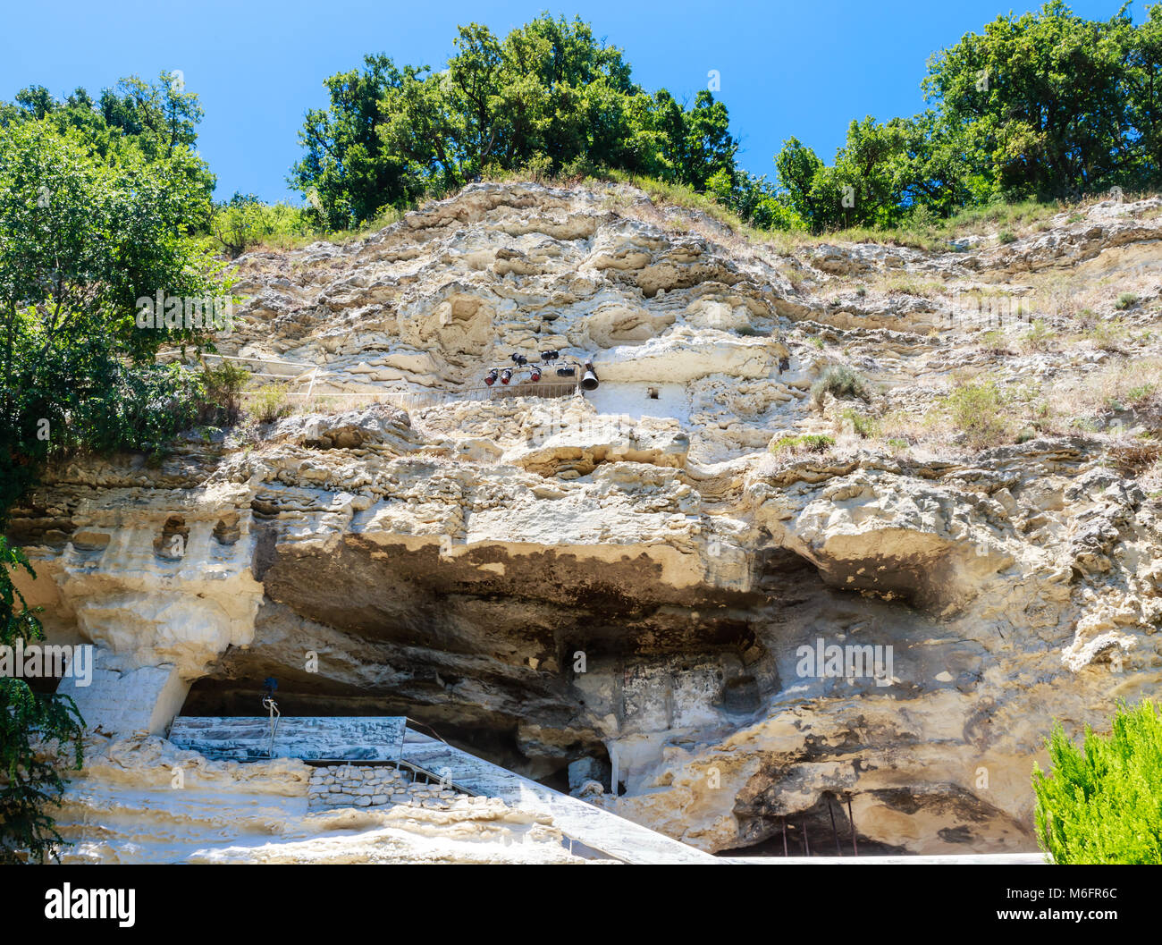 Aladzha Monastery medieval Orthodox Christian cave monastery complex ...
