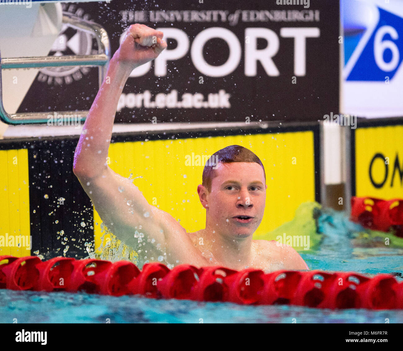 Tom Dean celebrates after winning the men's 200m IM during day three of ...