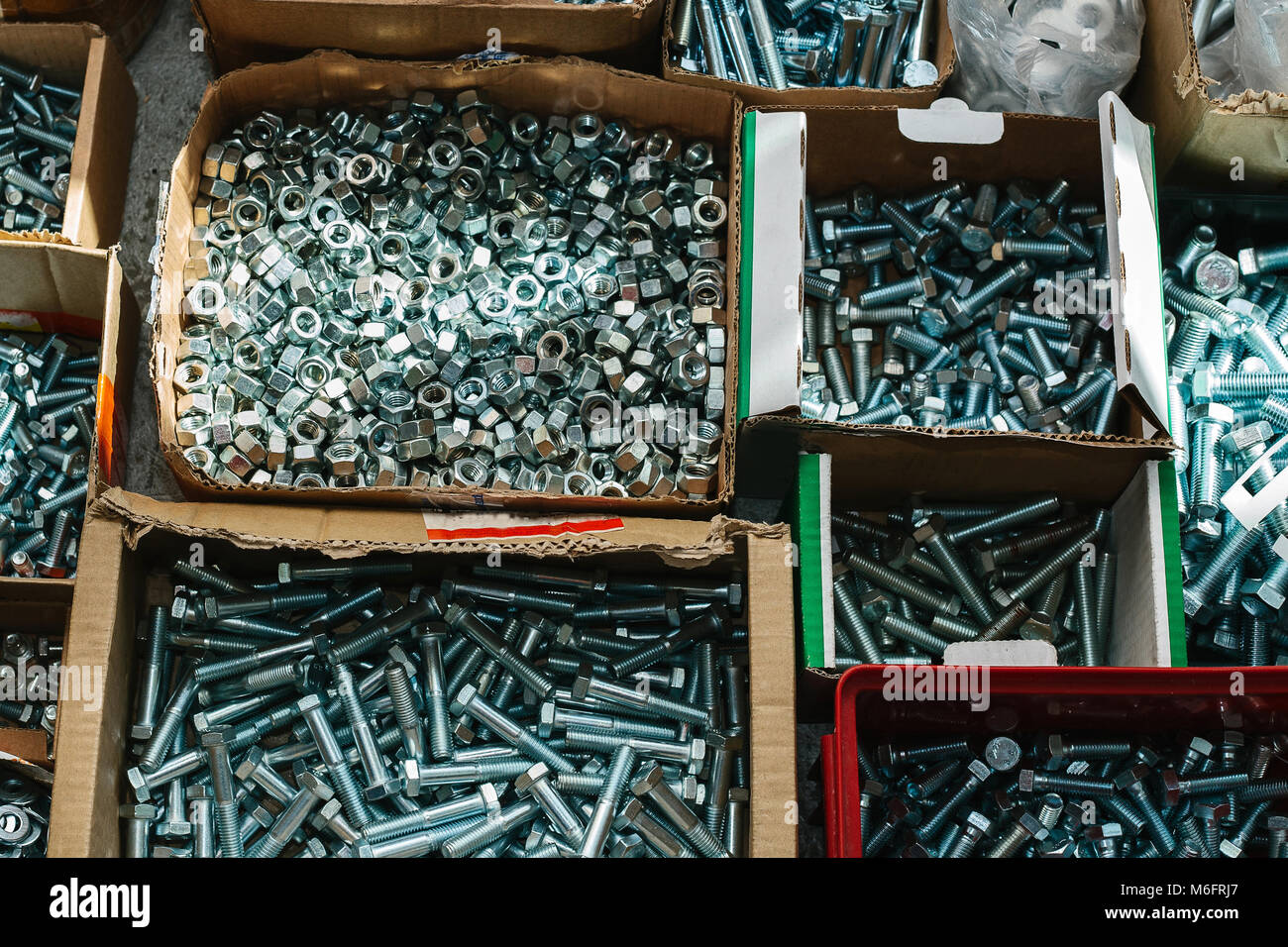 Many different fastening tools used in construction and in the ...