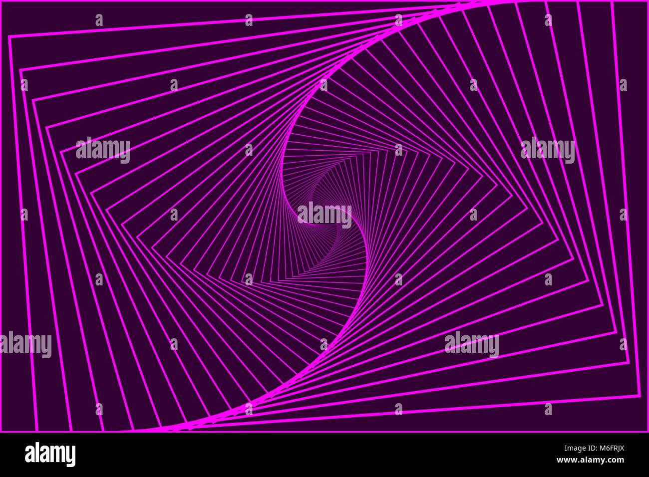 Rotating concentric rectangle - violet, Square optical illusion pattern ...