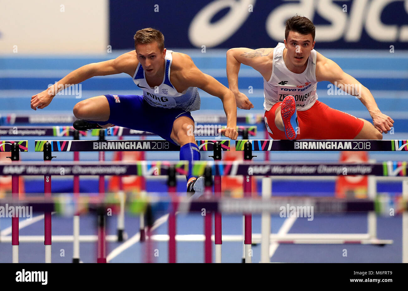 Great Britain's David King (left) and Poland's Dawid Zebrowski (right ...