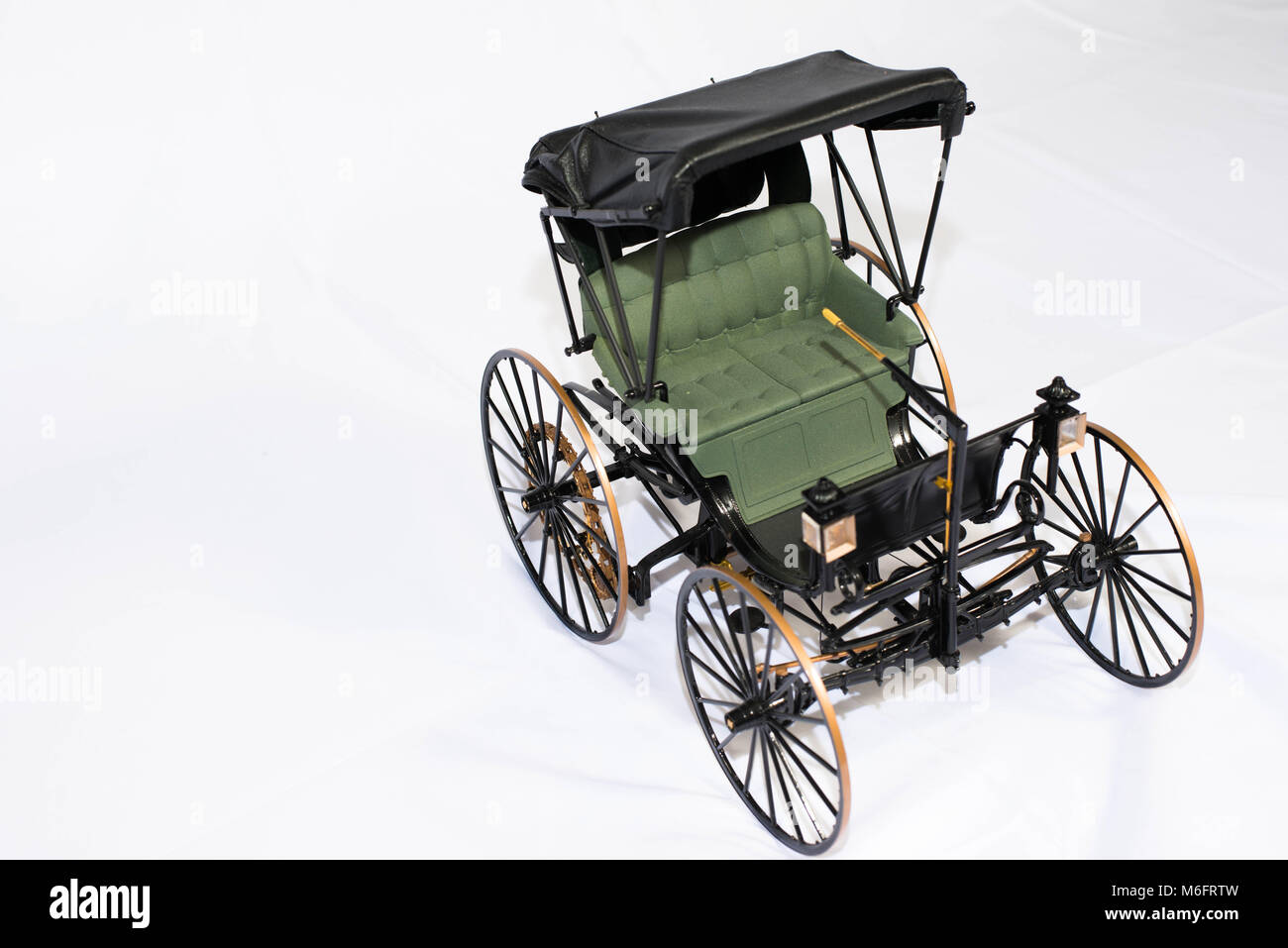 Old 1893 Duryea model horseless carriage car Stock Photo - Alamy