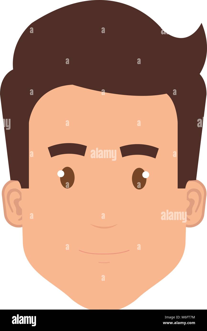 young man head avatar character Stock Vector Image & Art - Alamy