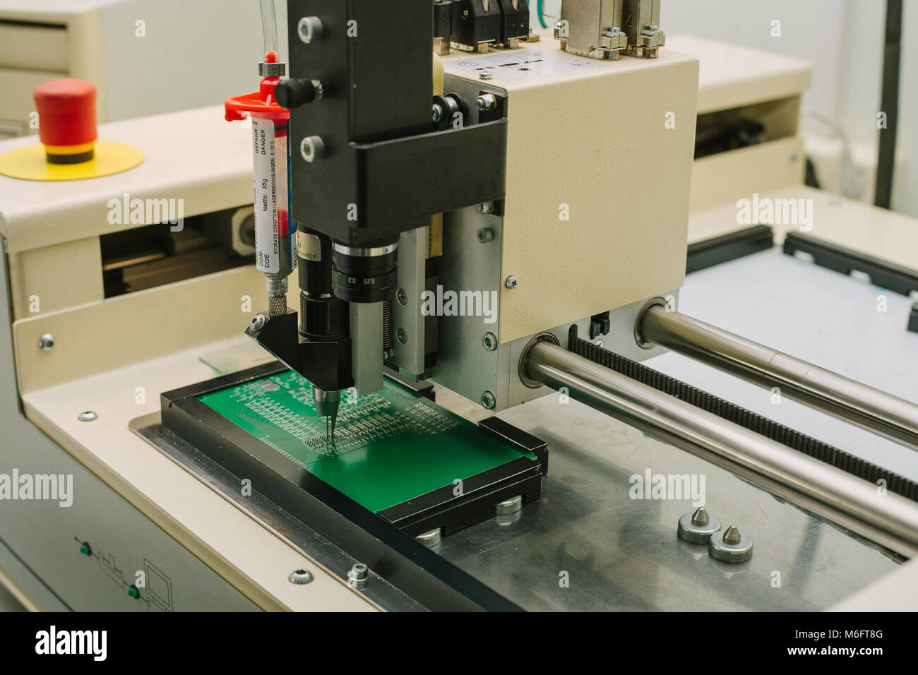 Automation of machine assembly of computer circuit board in the factory ...