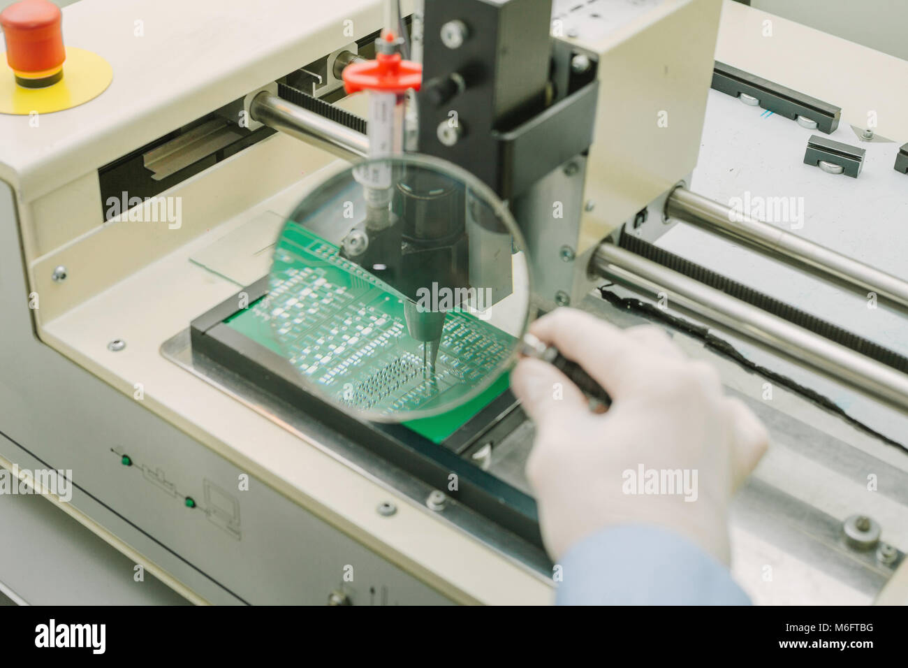 Automation of machine assembly of computer circuit board in the factory ...