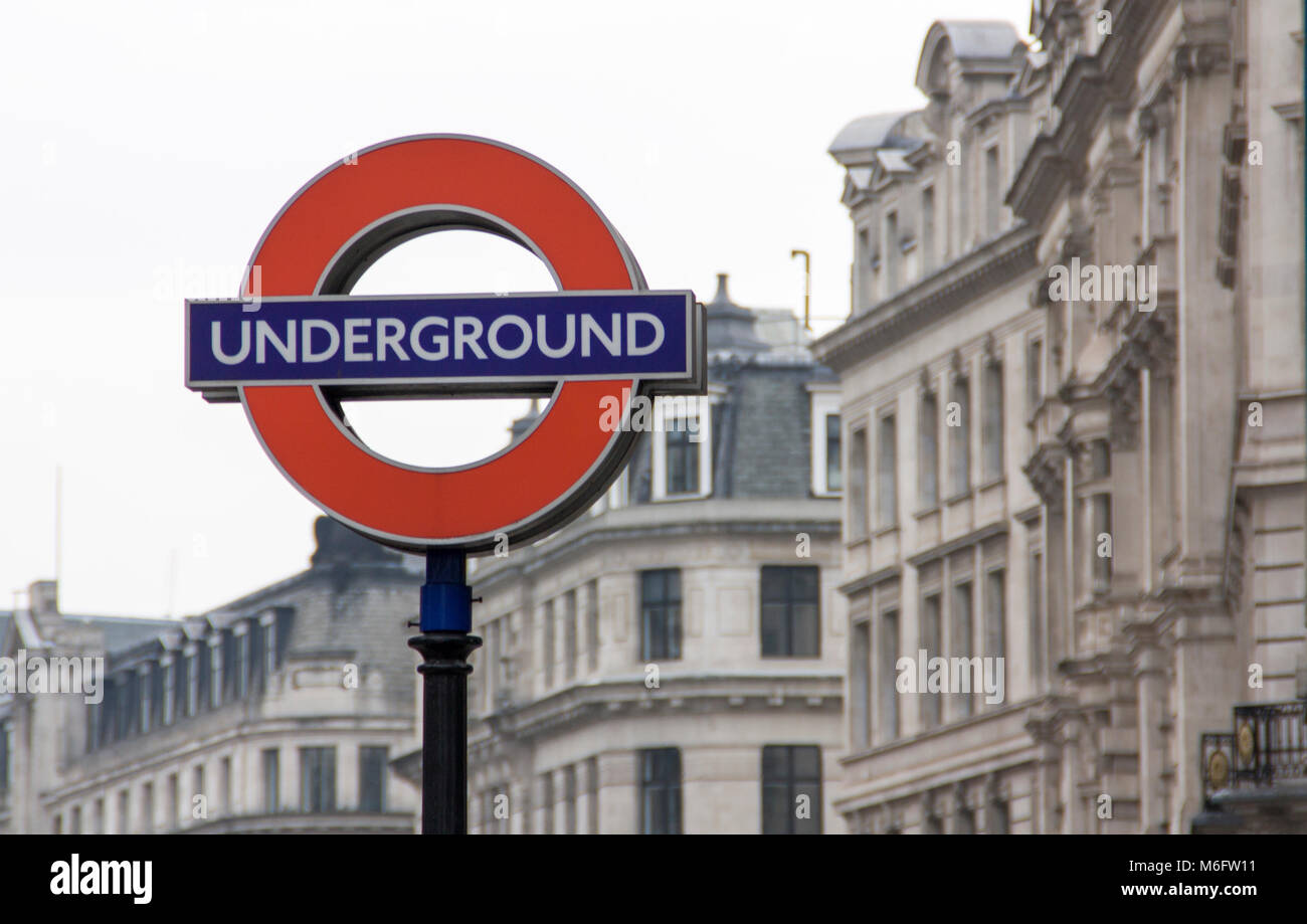 London Underground Sign, London, England, UK Stock Photo - Alamy